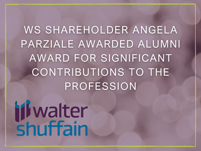 Angela Parziale Honored with Alumni Award